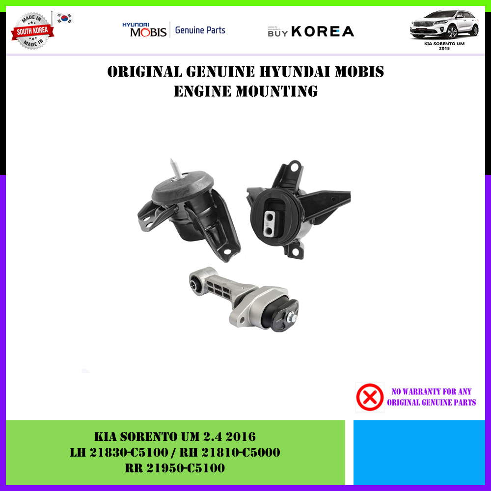 Kia Sorento UM 2.4 2015 Genuine Hyundai Mobis Engine Mounting (LH 21830 ...