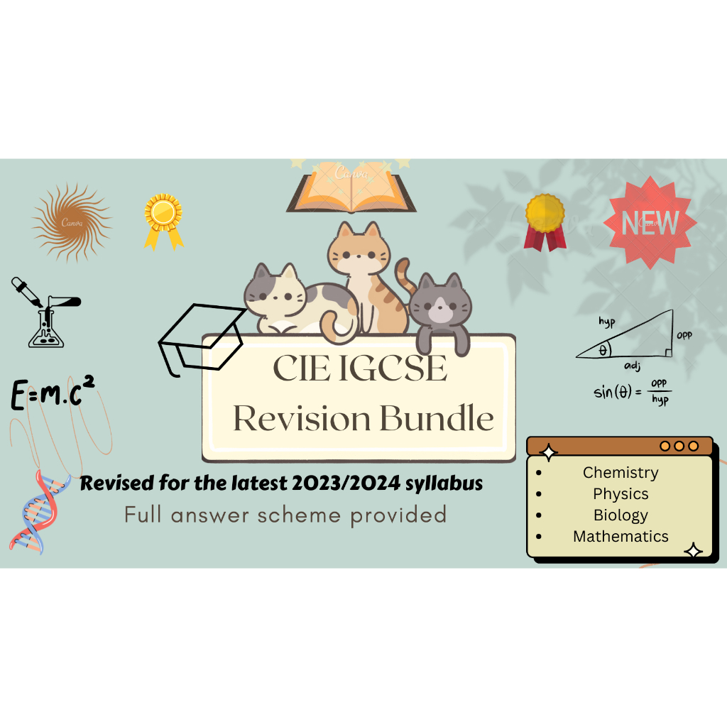 🔥 Cambridge IGCSE Revision Bundle (Notes + Topical Exercises + Full ...