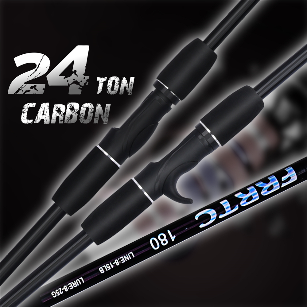 FRRTC Fishing Rod Carbon Fiber 1.65m 1.8m Ultra Light Casting Spinning ...