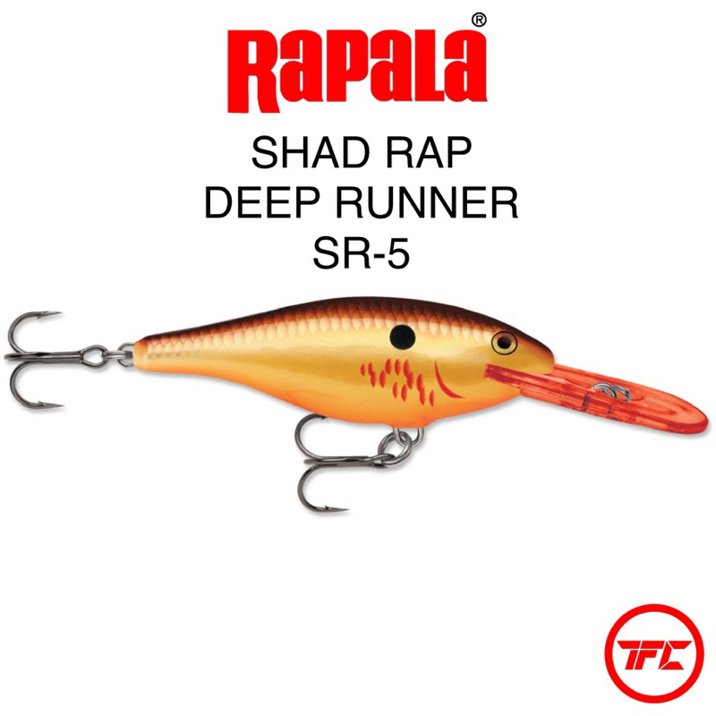Rapala Shad Rap SR-5 Deep Runner Lure SR05 SR5 5cm | Shopee Malaysia