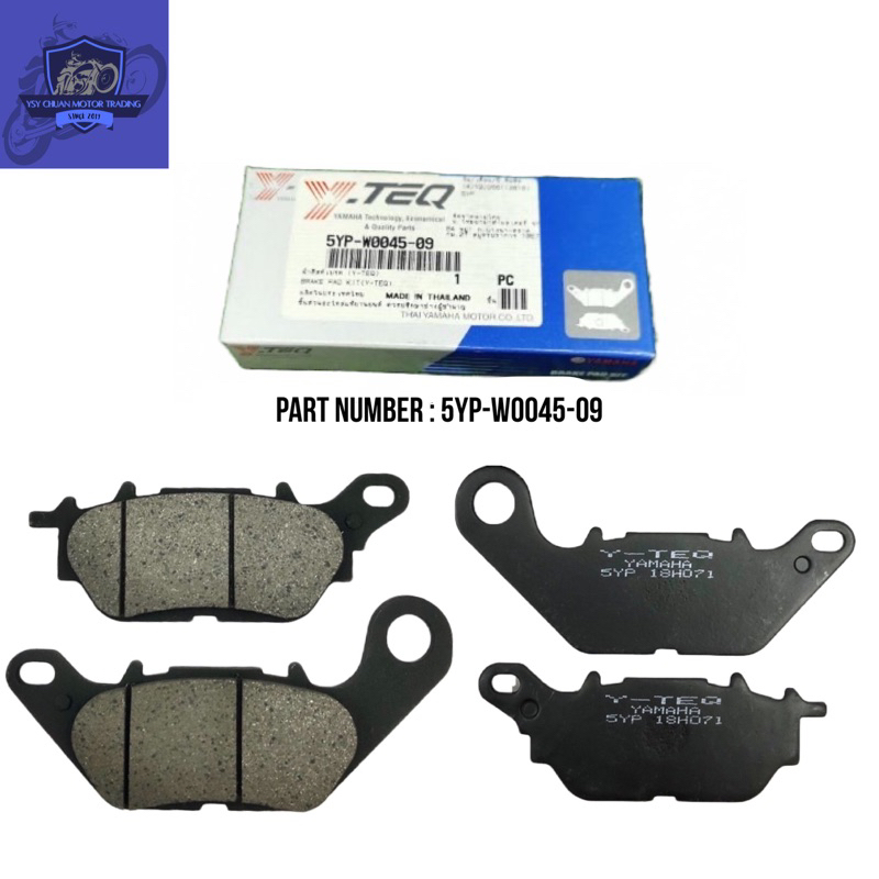 LC135 BRAKE PAD Y-TEQ (FRONT) | Shopee Malaysia