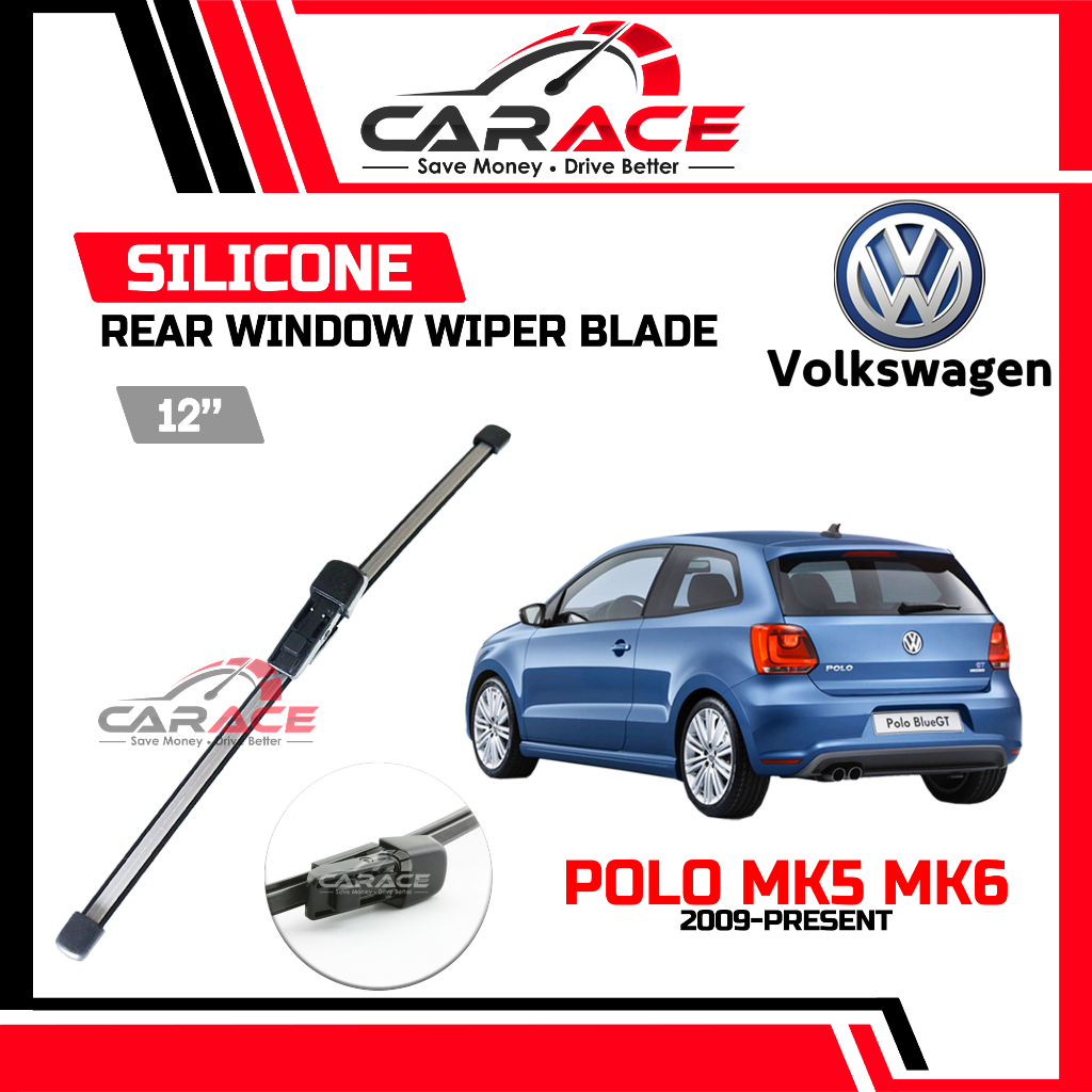 Volkswagen Polo MK5 MK6 (2009-Present) 12" Rear Window Wiper Blades ...