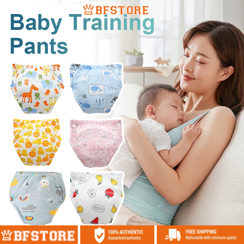 Cotton Baby Diaper Reusable Potty Training Pants Kids Underwear Toilet ...