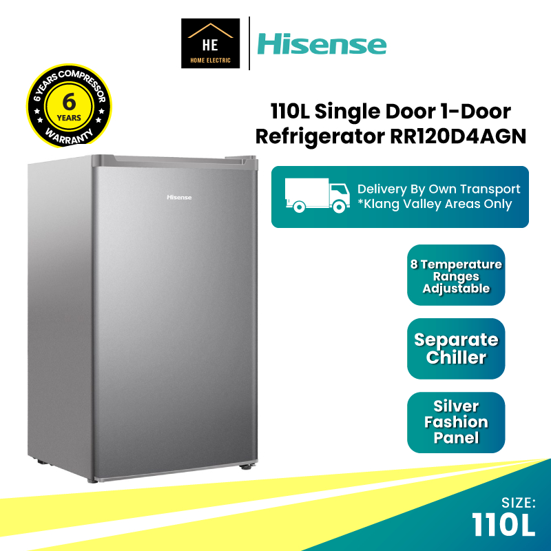 Hisense 110L Single Door 1 Door Refrigerator Fridge Peti Sejuk 冰箱 ...