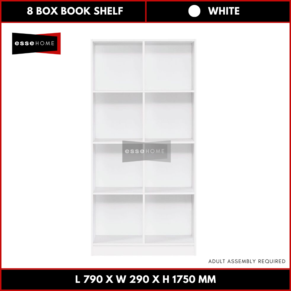 [175CM Tinggi] EsseHome 12 Box Book Shelf Book Rack Rak Buku Divider ...