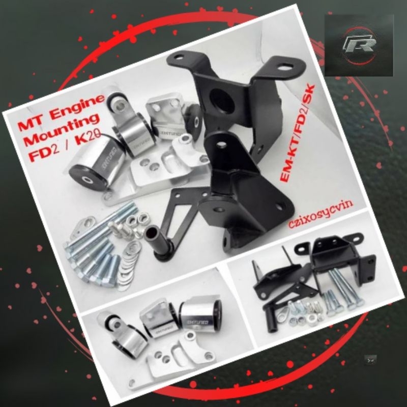 K-TUNED Type R Honda Civic FD2R FD2 Type-R K20A fd2/k20 Manual Ek swap k Eg swap K Black Billet ...