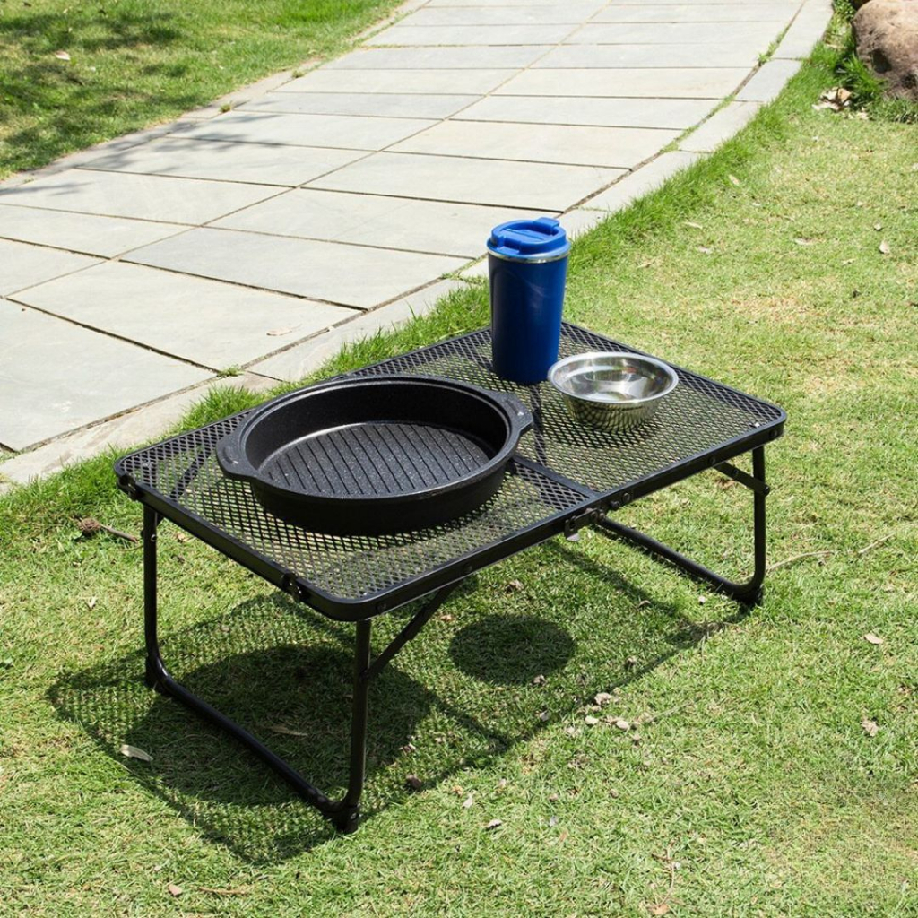 Multifunctional Folding Mesh Table Iron Camping Steel Outdoor Portable ...