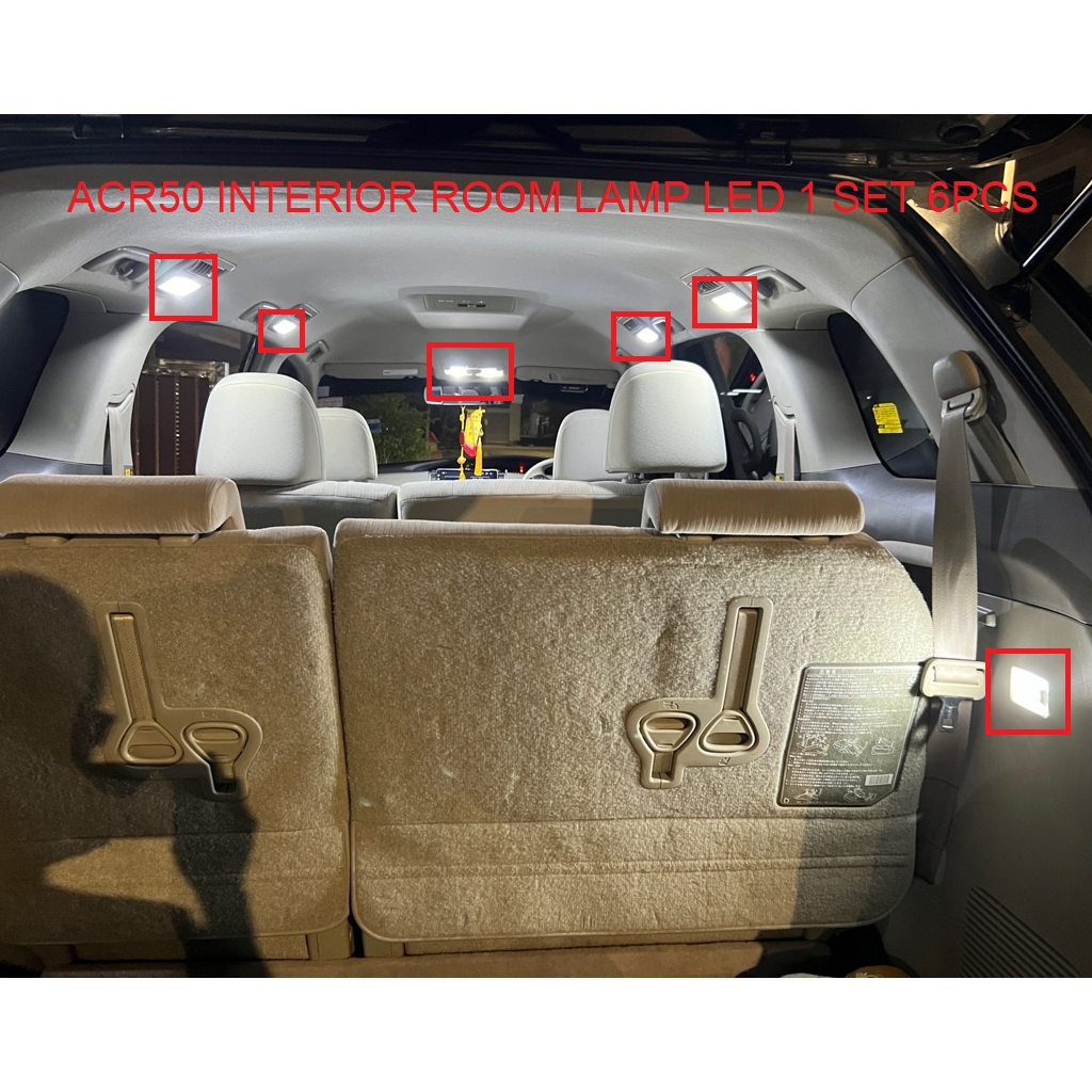Toyota Estima ACR50 interior room lamp LED (6 month warranty) | Shopee ...