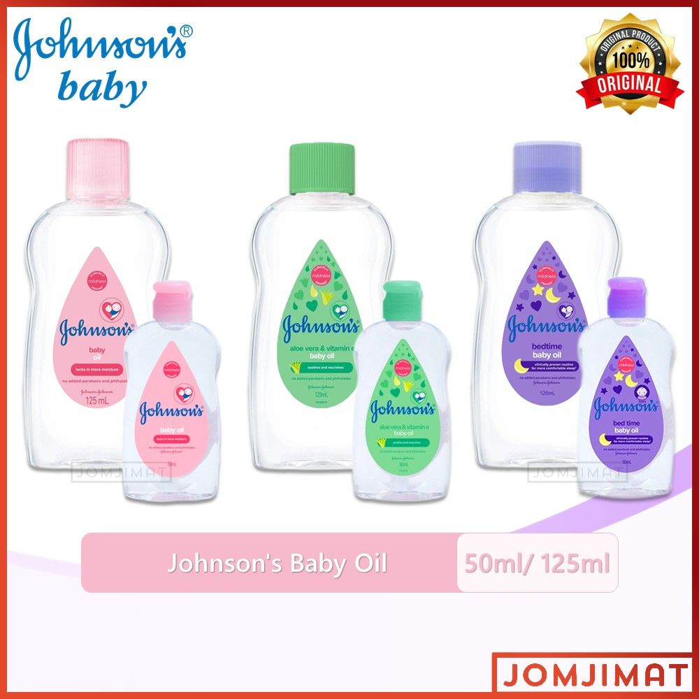 Johnson's Baby Oil 50ml / 125ml / Regular (Pink) / Aloe Vera & Vitamin ...