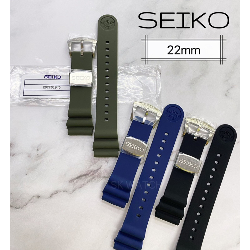 Genuine Seiko Silicone Band Strap / 22mm / Seiko Prospex Seiko Diver ...
