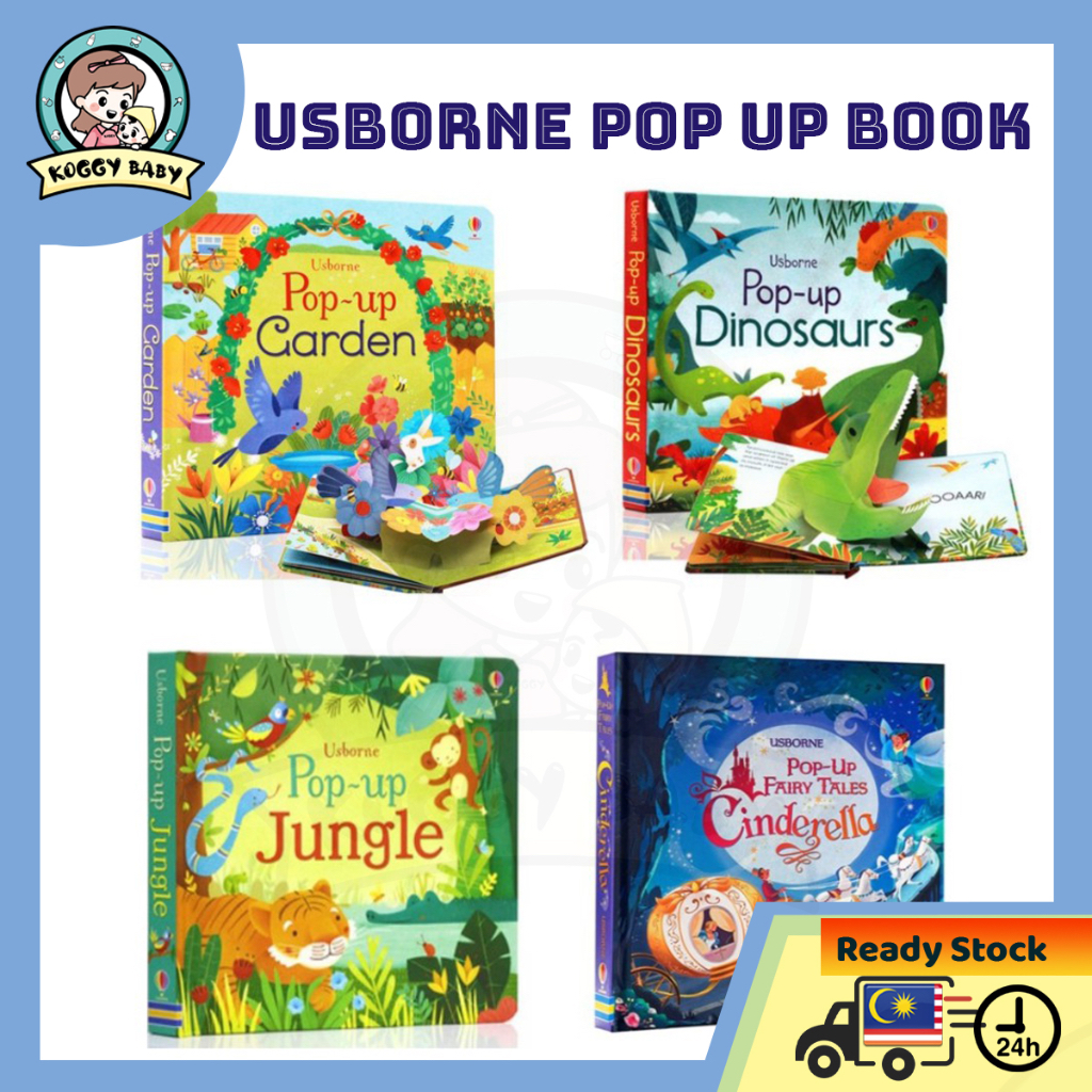 KOGGY Usborne Pop Up Dinosaurs/ Pop up Garden/Pop up cinderella/Pop up ...