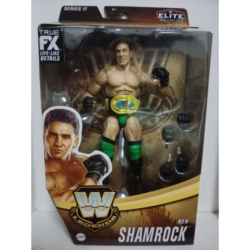Mattel WWE Elite Legends Series 17 Ken Shamrock Wrestling Action Figure ...
