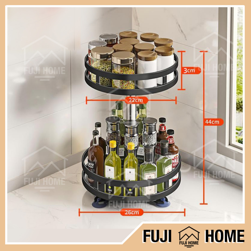 🏠READY STOCK🏠Kitchen Spice Rack Rak Rempah 1/2/3 Tiers Seasoning Rack ...