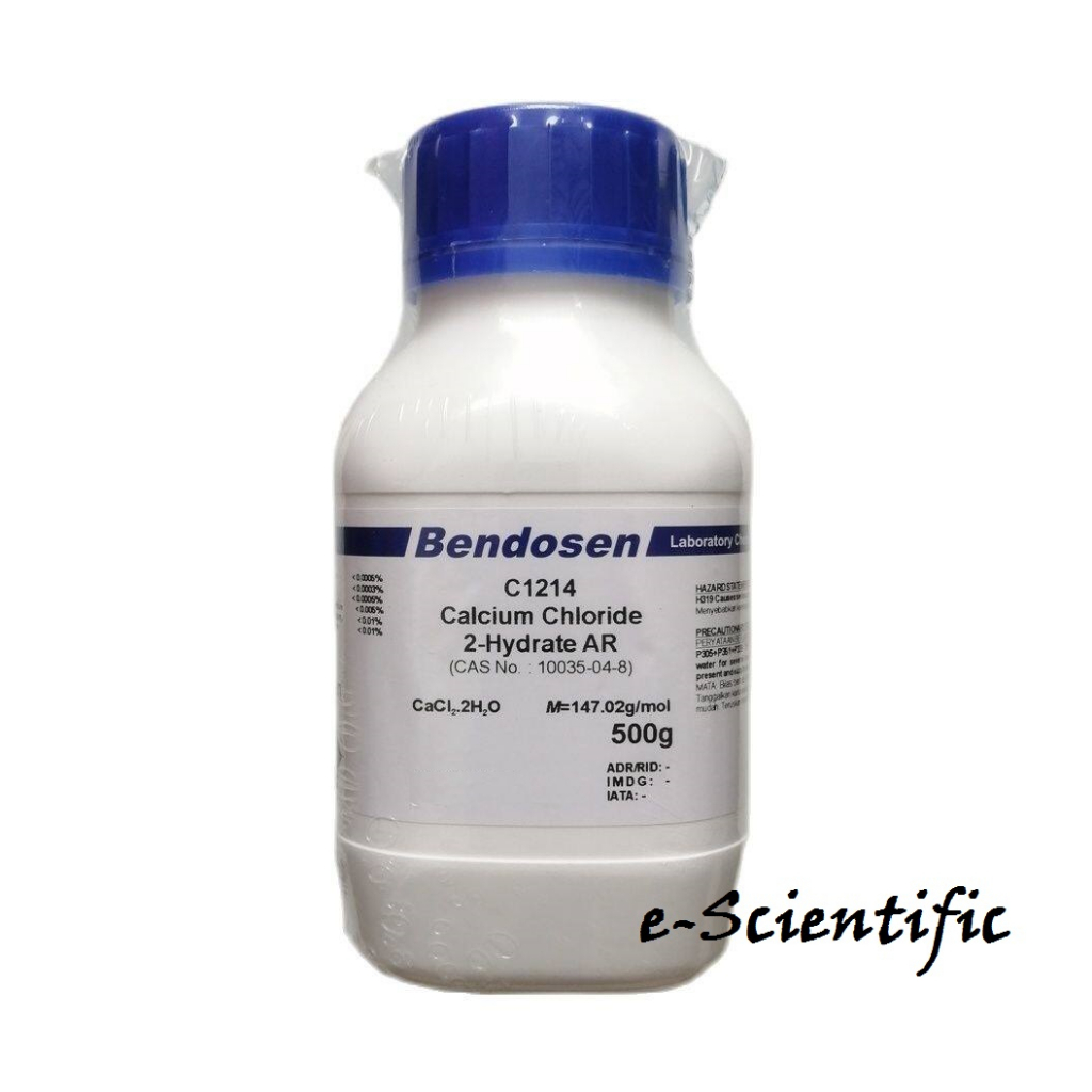 Calcium Chloride 2H2O, AR, 500g, BENDOSEN. | Shopee Malaysia