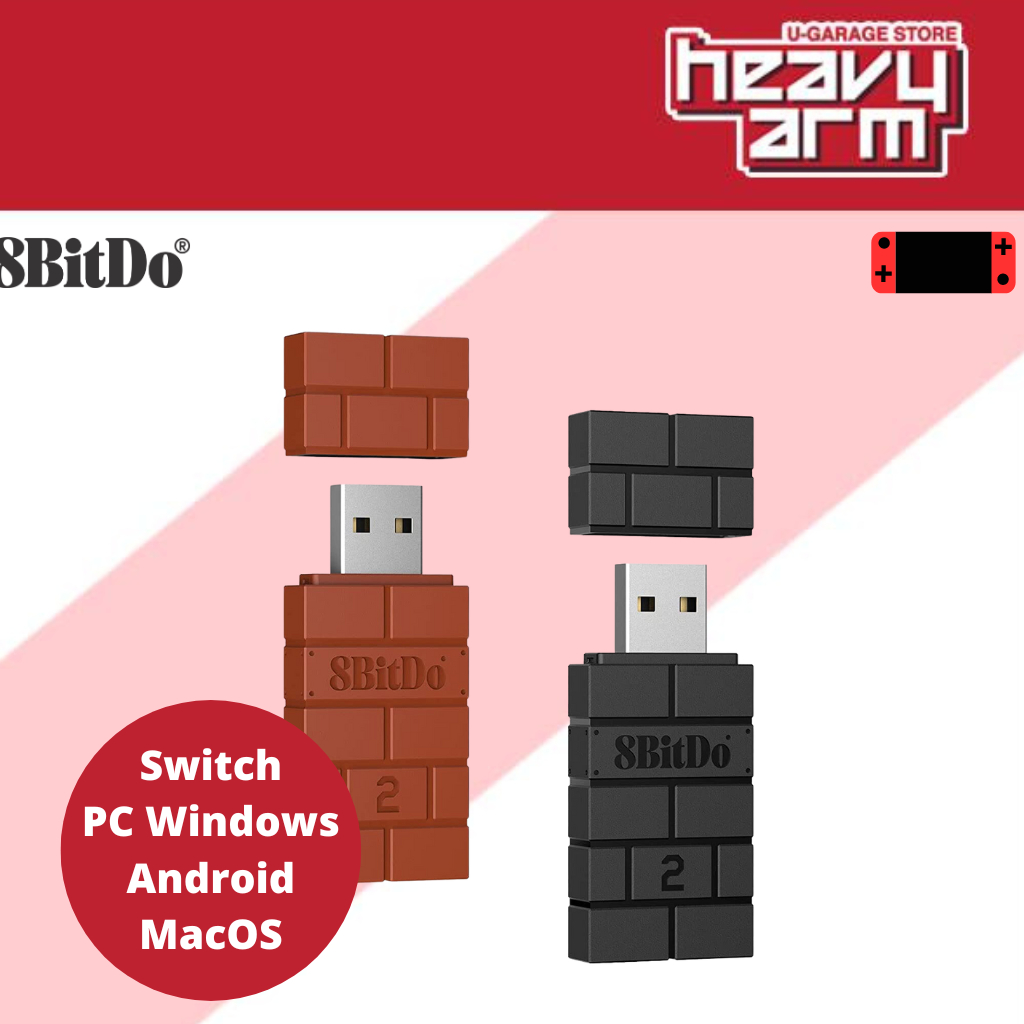 8BitDo Wireless Adapter 2 (Switch/PC/Mac/Android) * Wide Range ...