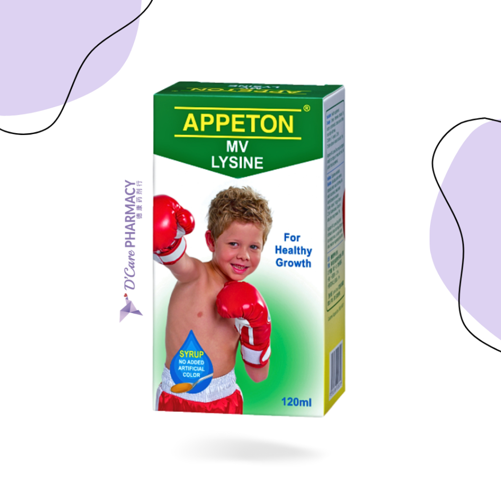 Appeton Lysine Syrup 120ml Increase appetite children | Shopee Malaysia