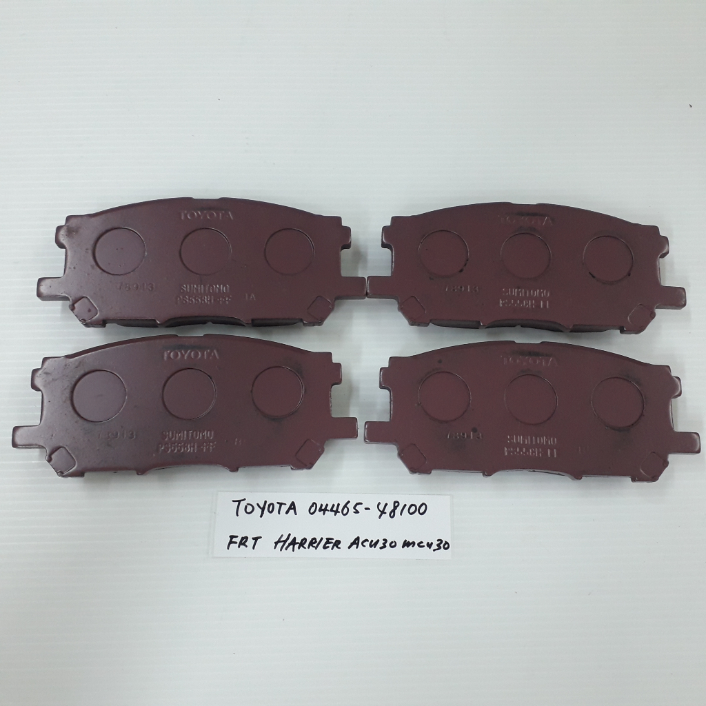(TOYOTA 04465-48100) (ORI) FRONT BRAKE PAD TOYOTA HARRIER 2.4 3.0 ACU30 ...