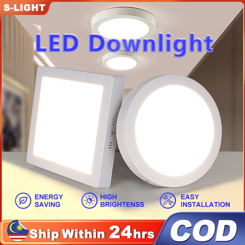 Downlight LED Permukaan - Jimat Elektrik, Pasang Segera, Untuk Ruang ...