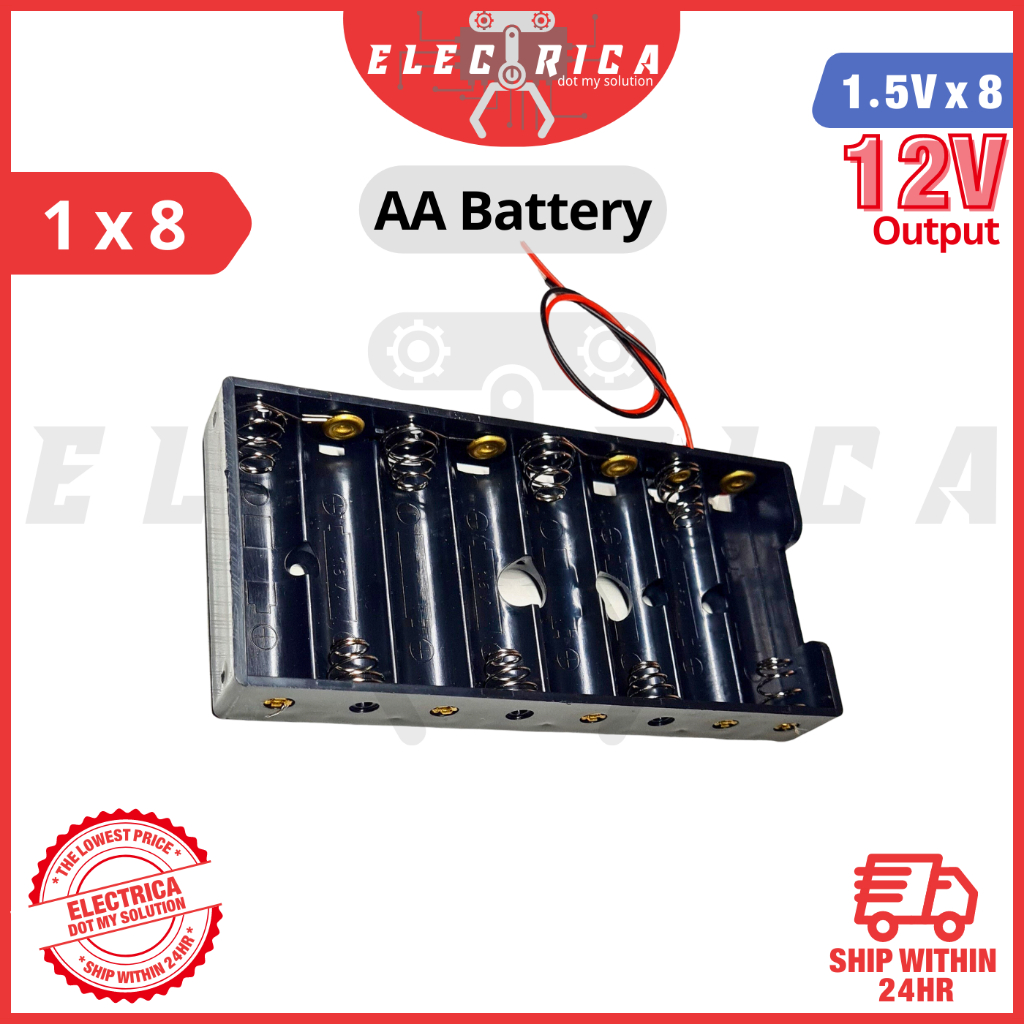 AA Battery Holder c/w DC Jack / XH2.54 / PH2.0 / SM2.54 / JST SYP ...