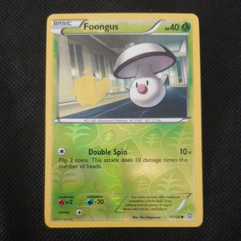 Pokemon Card TCG : Vintage Card: Foongus 17/124 Reverse Holo 100% ...