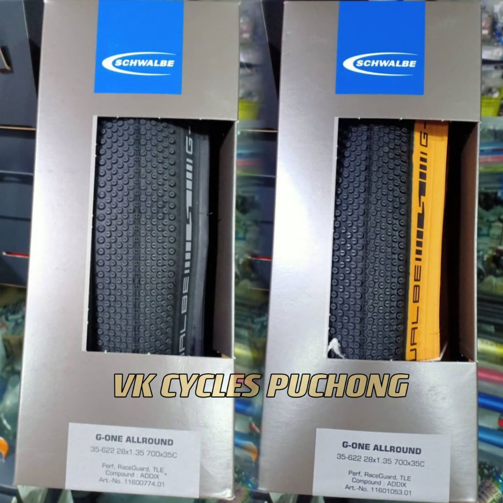 SCHWALBE G-ONE BITE TIRE 700x35C 700X40C TUBELESS 28x1.35 GRAVEL MOUNTAIN BIKE BLACK/SKIN WALL ...