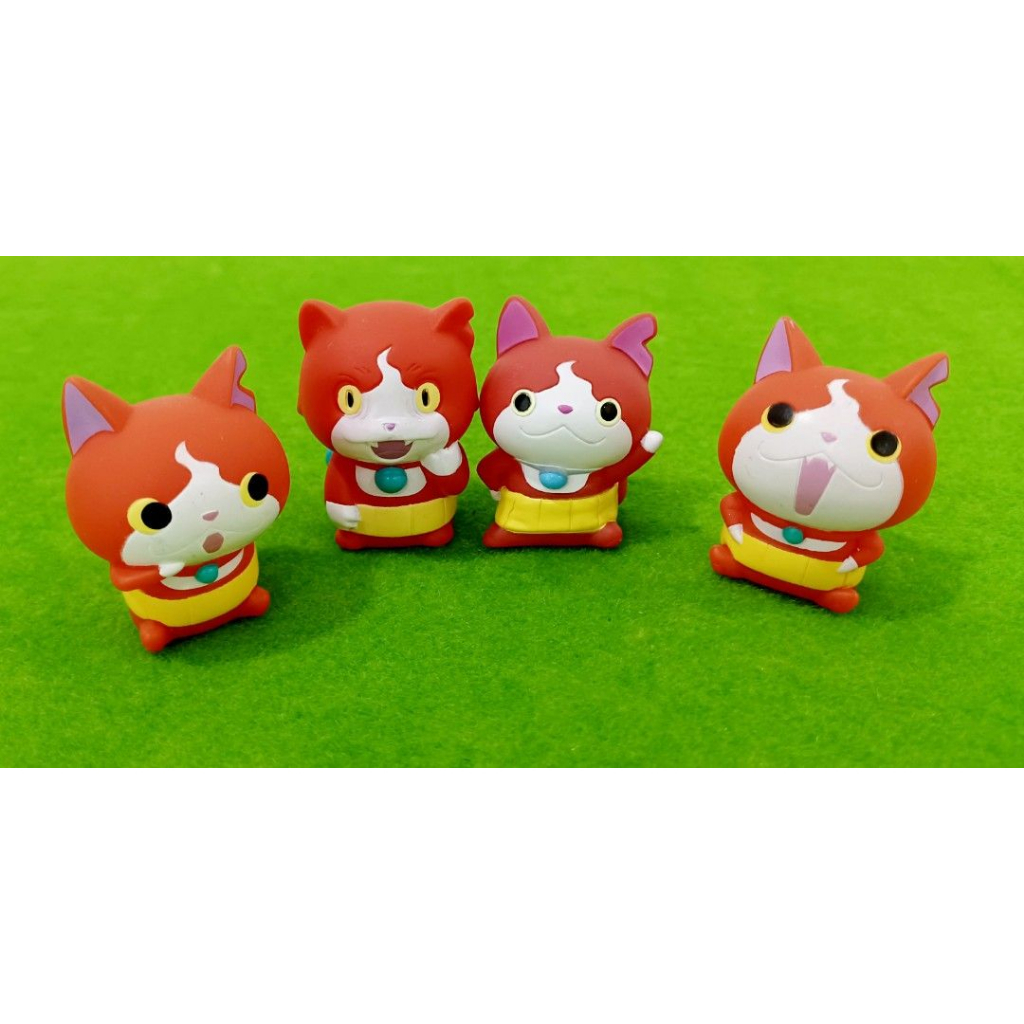 BANDAI cute cat figures finger puppet from Yo-kai watch series 4pcs ...