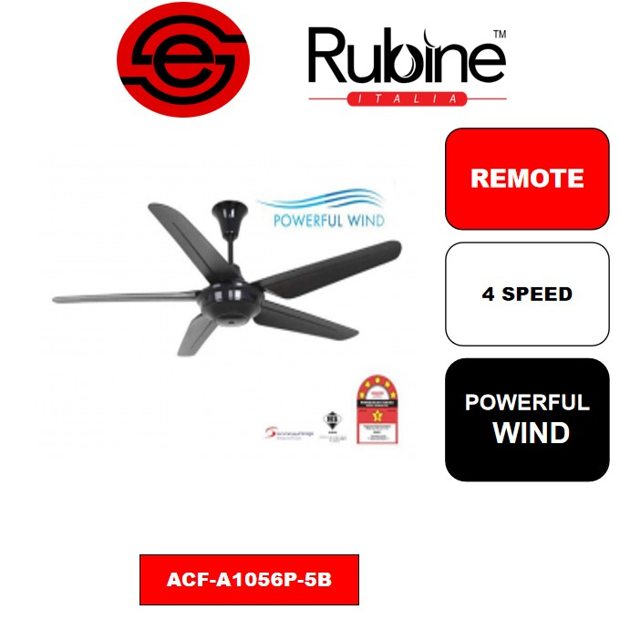(KLANG VALLEY NORMAL INSTALLATION)RUBINE ABLE ACF-A1056P-5B-MB CEILING ...
