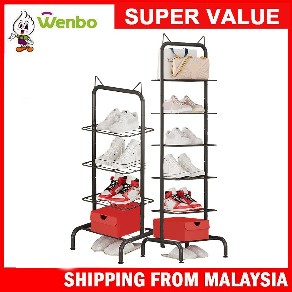 Wenbo Household Multi Layer Shoe Rack Cat Ear Type Entrance Shoe Rack ...