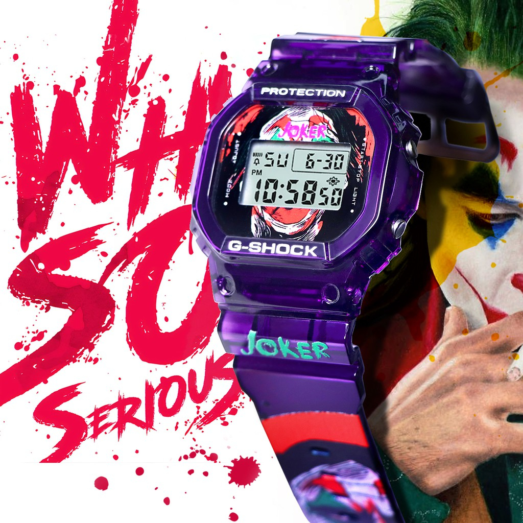DW-5600 Custom Design G-Shock Watch Joker by Joaquin Phoenix | Shopee ...
