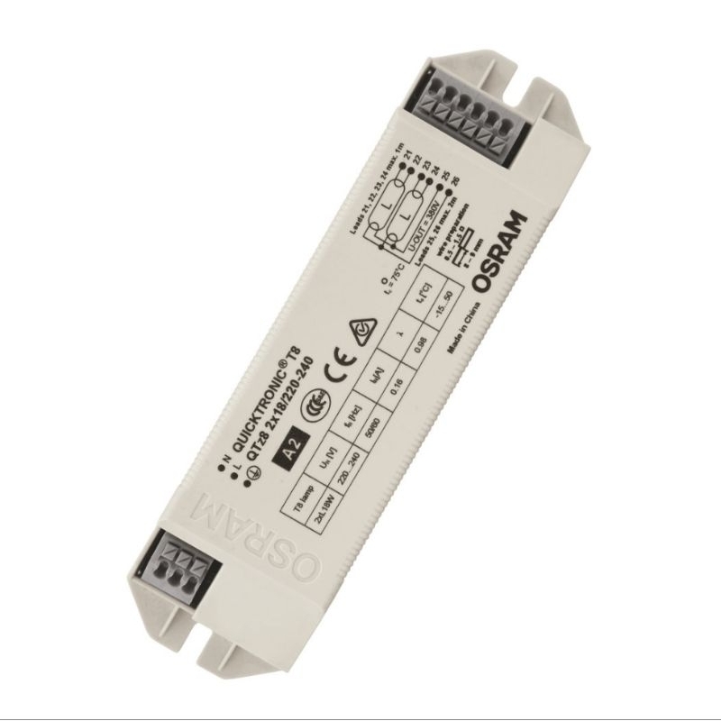 OSRAM QUICKTRONIC T8 ELECTRONIC BALLAST QTz8 2 X 18W/220-240 | Shopee ...