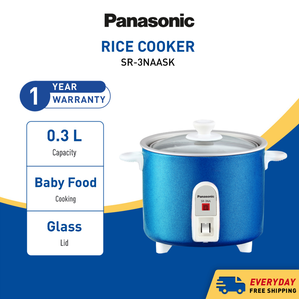 Panasonic Sr-3Naa Baby Rice Cooker 0.3L 0.16Kg Sr-3Naask Auto Cooking ...