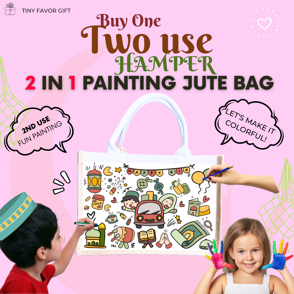 Limited Edition Hari Raya Hamper Gift Goodies Bag Jute Bag team ...