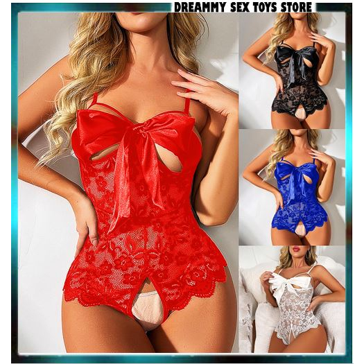 【black White】sexy Lingerie One Piece Bodysuit Women Push Up Bra Set
