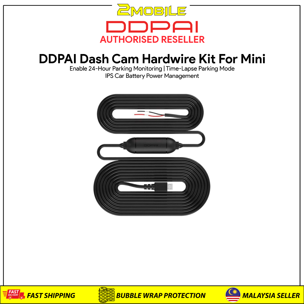 DDPAI 12/24V Mirco Hardwire Kit for DDPAI Mini Dash Cam | Shopee Malaysia