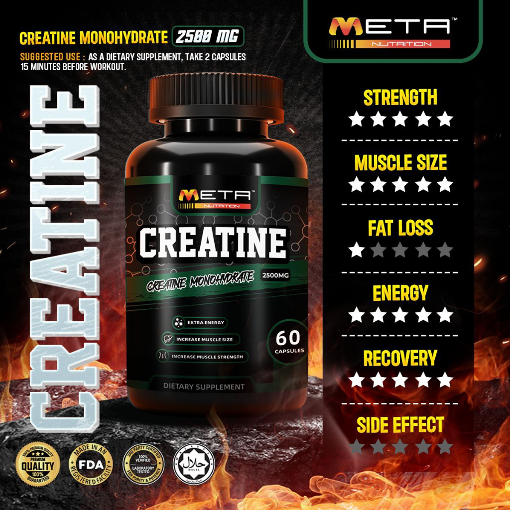 💥PROMOTION💥 100% CREATINE MONOHYDRATE - (2500mg) 45 servings - Muscle ...