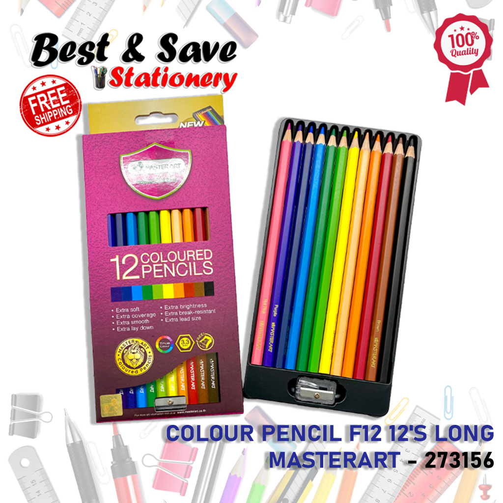 BEST & SAVE Master Art Premium Grade Colored Pencil | 12 Colors ...