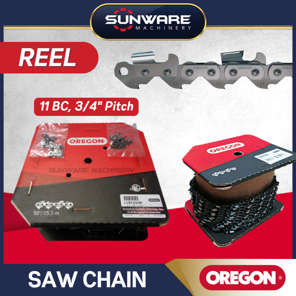 Original Oregon Chainsaw Chain / Rantai Chainsaw (1 reel/1 kotak ...