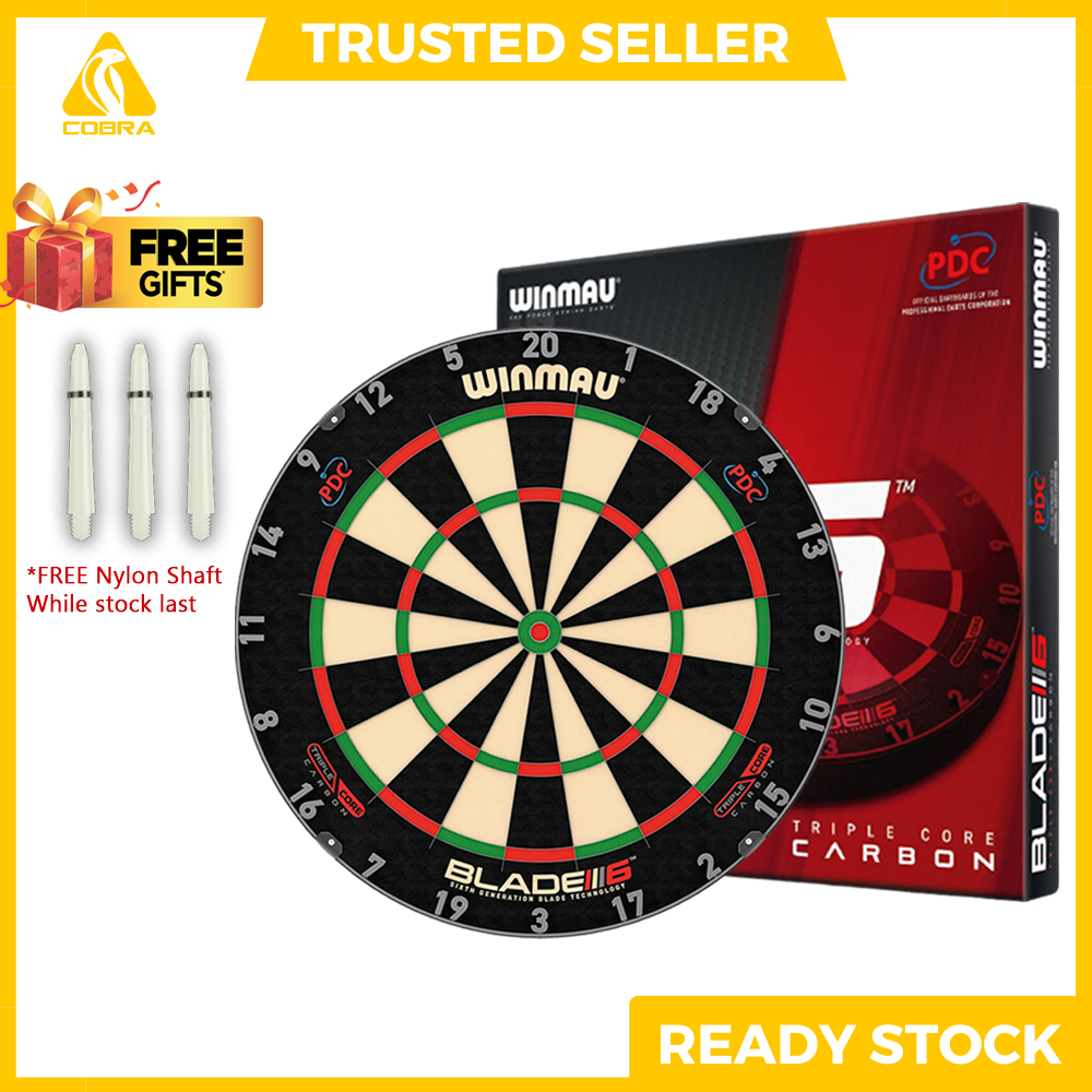 {FREE Flight + Shaft} Blade 6 Triple Core Dartboard Latest 6th ...