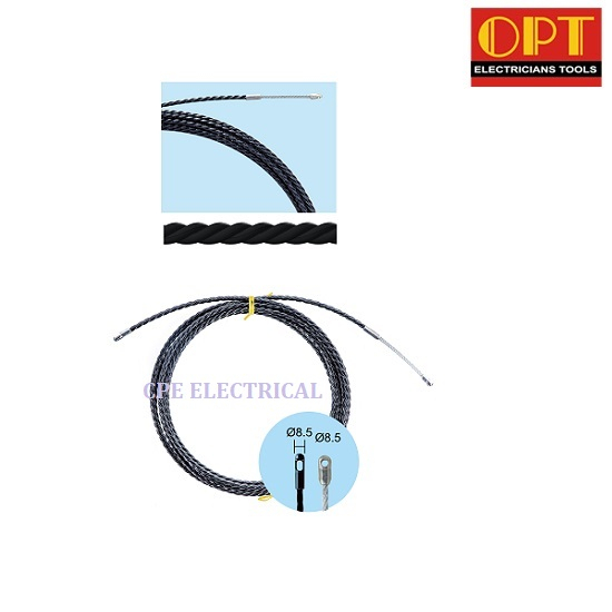 OPT L0615 6.0MM TWISTED HEAVY DUTY WIRE PULLER FISH TAPE WIRE GUIDER ...