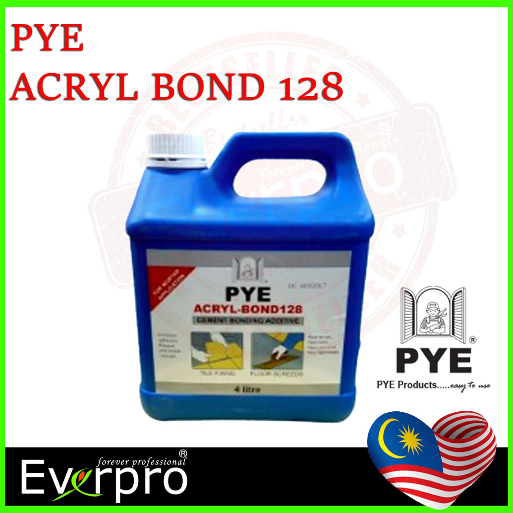 PYE ACRYL BOND 128- 4LITRE | Shopee Malaysia