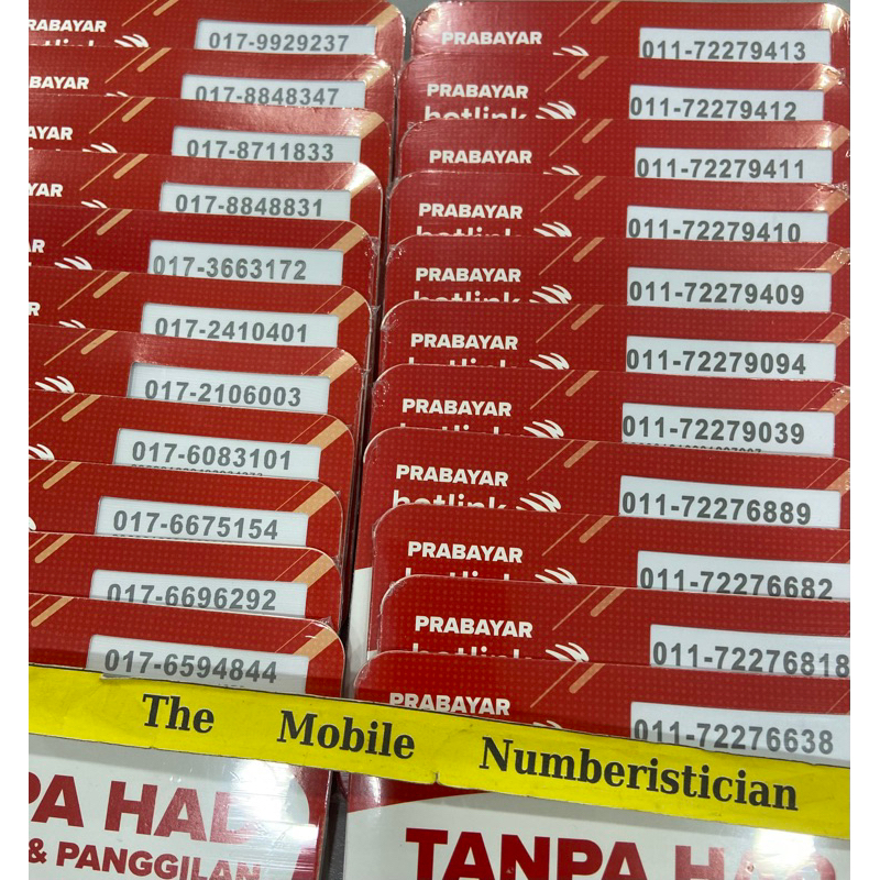 Maxis Hotlink Prepaid VIP Special Rare Number Simkad 017-(6677 ...