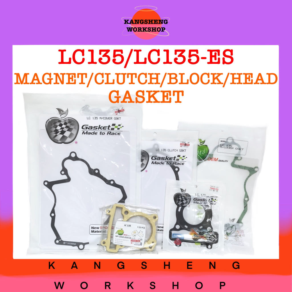 YAMAHA LC135 (MAGNET/CLUTCH/BLOCK/HEAD GASKET) (LC 135 V1/135LC/LC ES ...