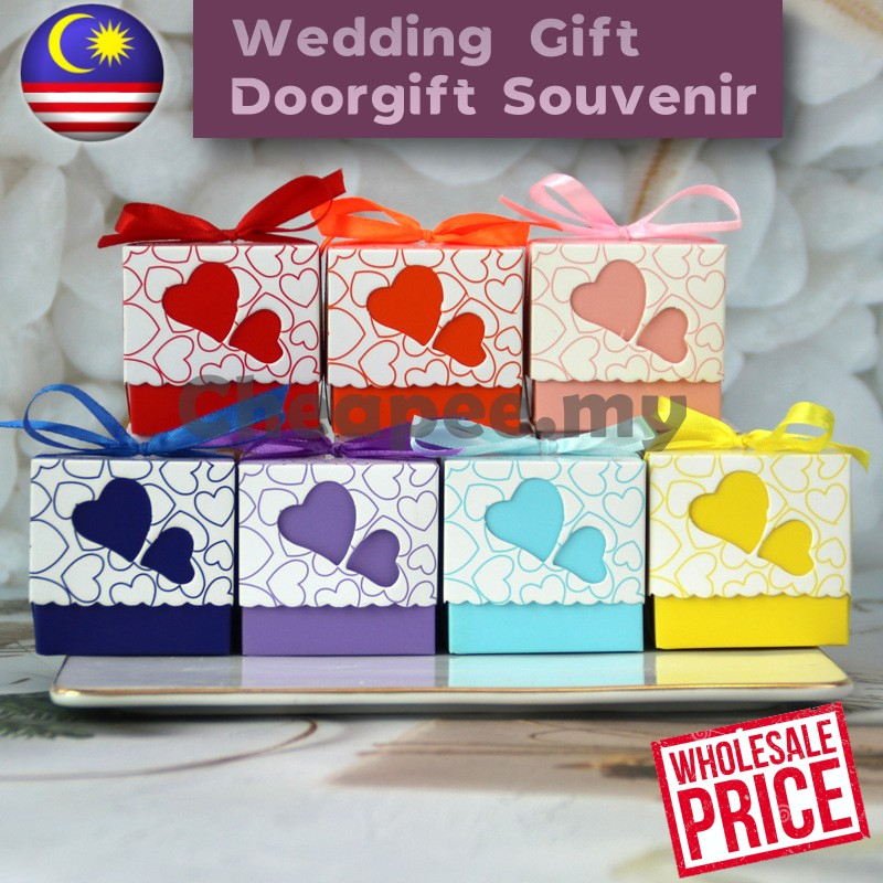 European Style Double Heart Hollow Wedding Giftbox/Doorgift/Candy box ...