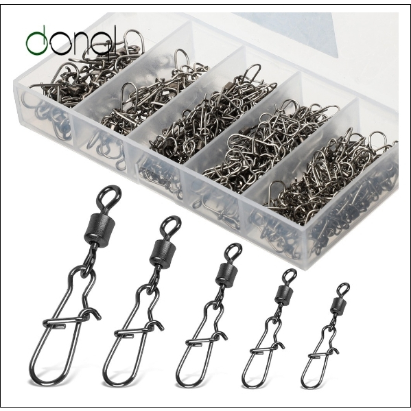 Quick Change Lure Snap Swivel x 100 Units , 5 Sizes Per Box | Shopee ...