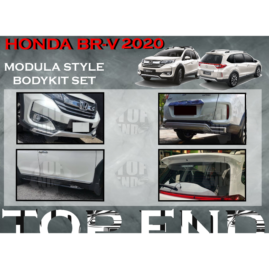 HONDA BRV 2020 MDL BODYKIT (MDL) BUMPER SKIRT LIP FOR BR-VFRONT SKIRT ...
