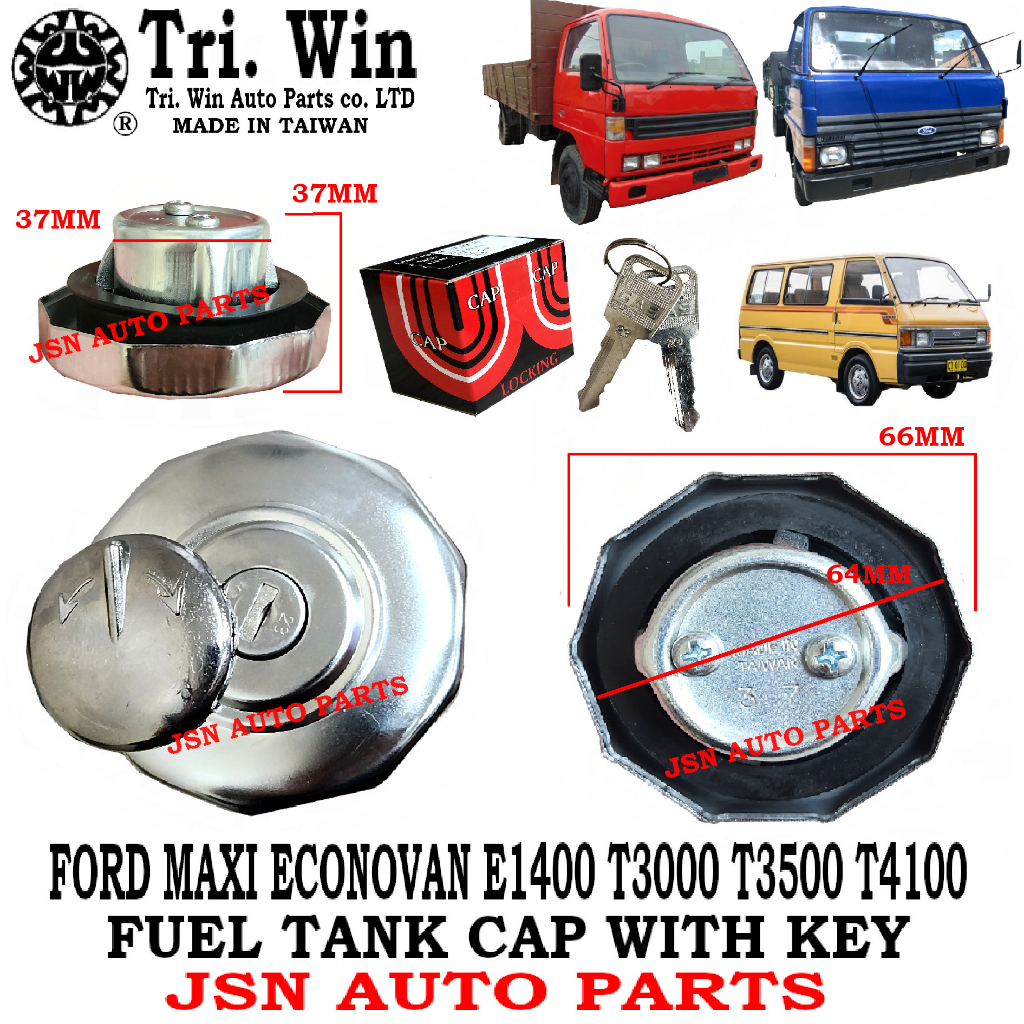 FUEL TANK CAP WITH KEY FORD T3000 T3500 T4100 MAXI MAZDA BONGO ECONOVAN ...