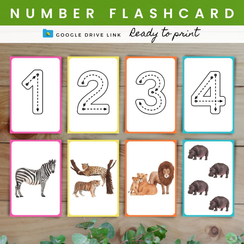 [PDF Soft Copy] Tracing Number Flashcard | Kad Imbas Nombor | Mari ...