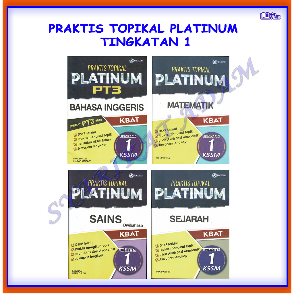[ADM] BUKU LATIHAN PRAKTIS TOPIKAL PLATINUM PT3 TINGKATAN 1 | Shopee Malaysia