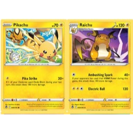 Pokemon Trading Card Game - Pikachu 049/195 / Raichu 050/195 | Shopee ...