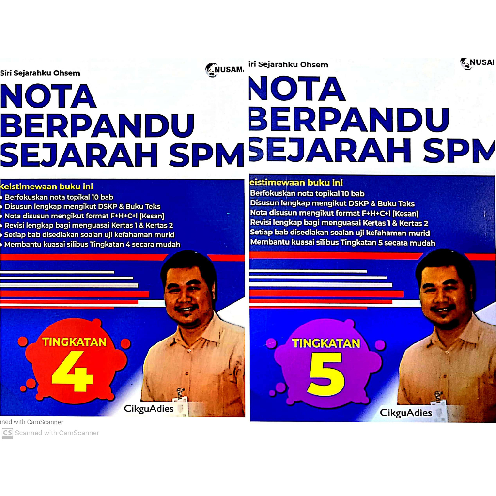 Siri Sejarahku Ohsem . Nota Berpandu Sejarah SPM . Buku Nota Rujukan . Nusamas . { READY STOCK ...